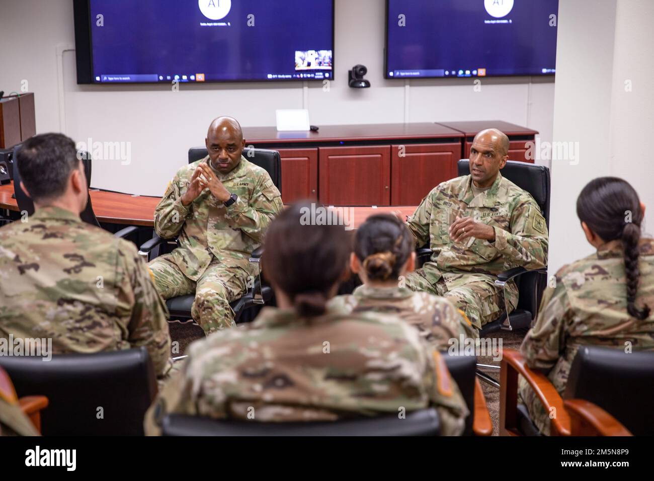 Lt. Gen. Gary Brito, right, deputy chief of staff G-1 Personnel of The ...