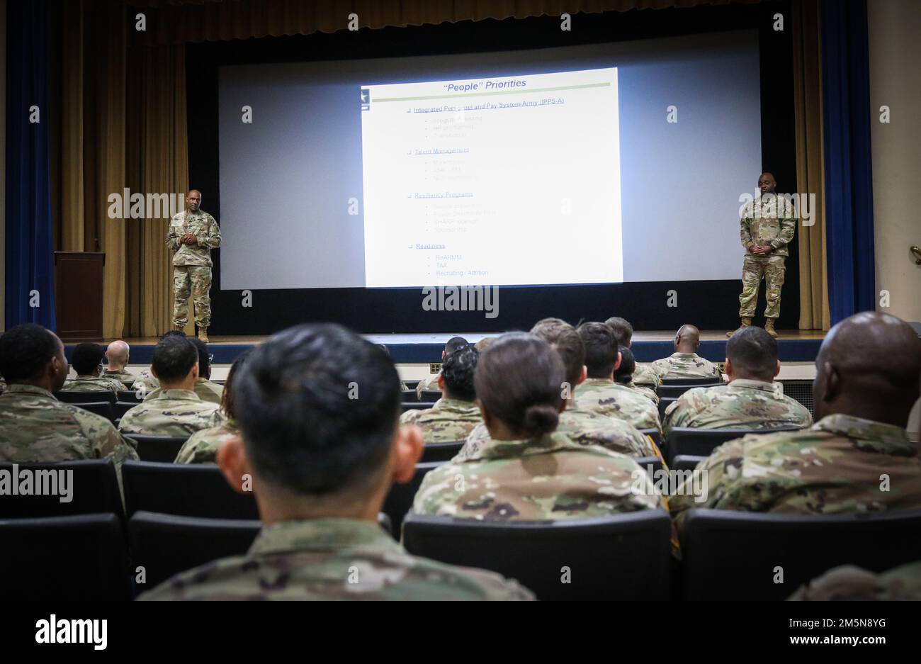 Lt. Gen. Gary Brito, left, deputy chief of staff G-1 Personnel of The ...