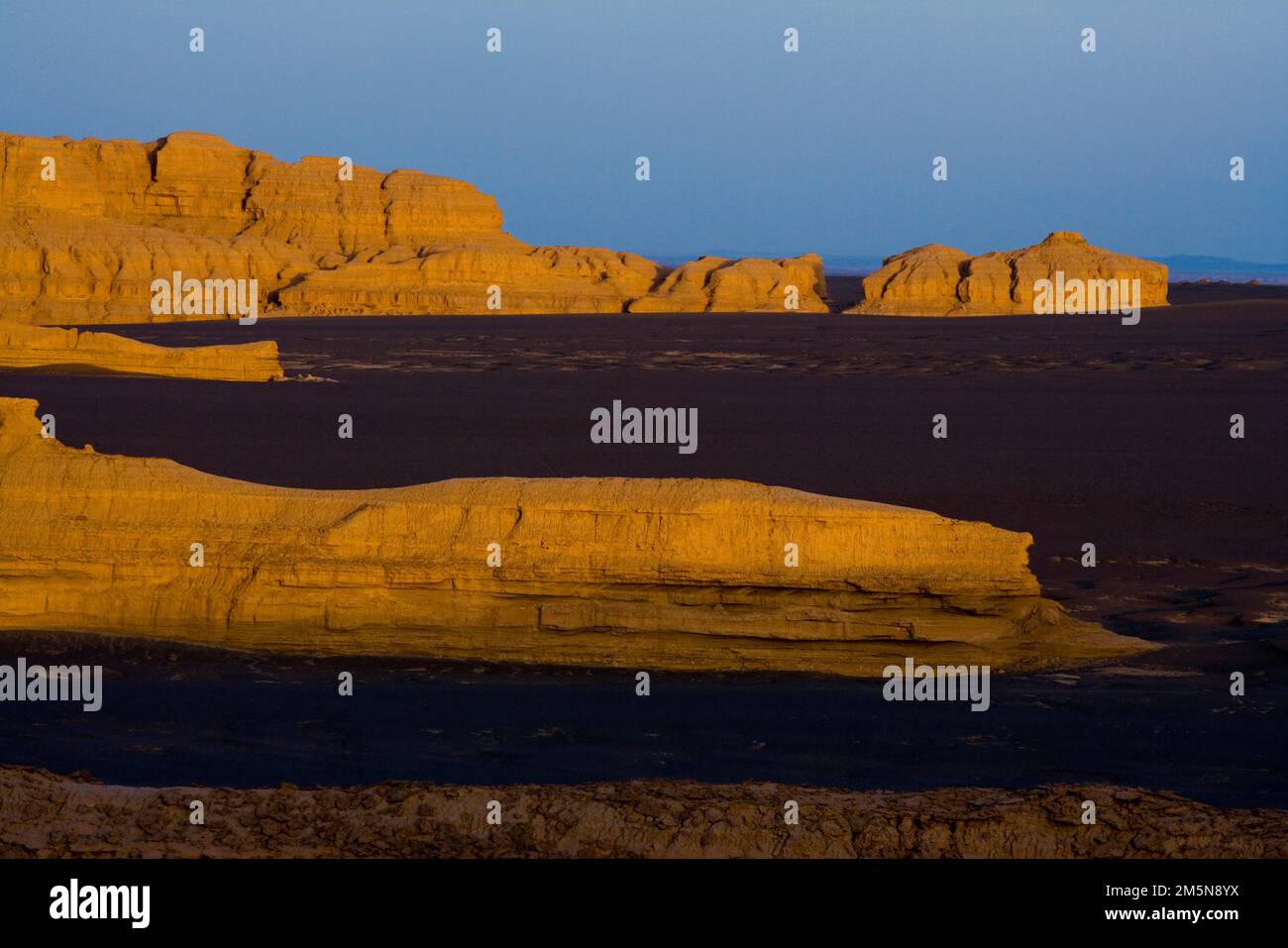 The Yadan landform in Lop Nur,Xinjiang Stock Photo - Alamy