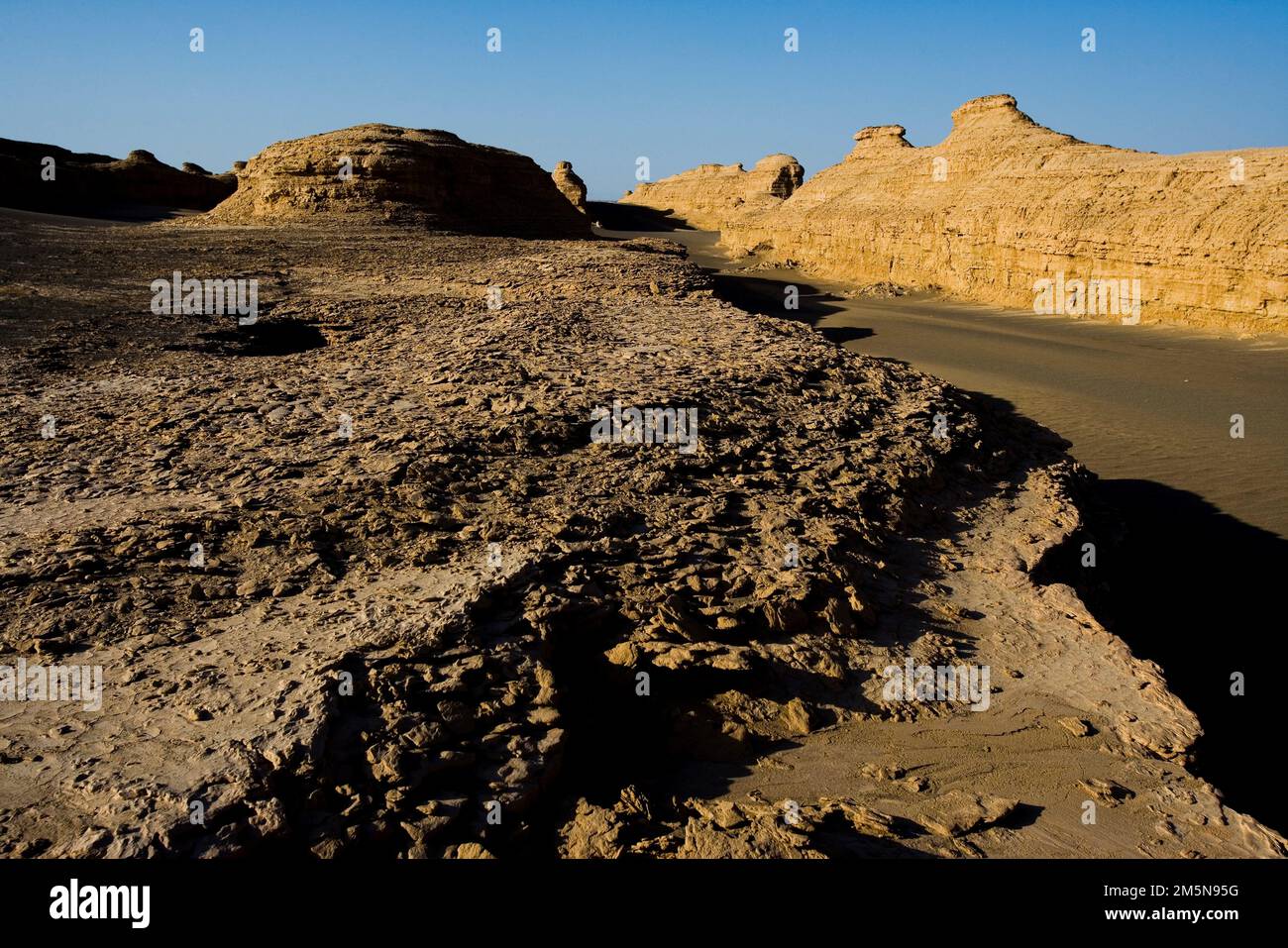 The Yadan landform in Lop Nur,Xinjiang Stock Photo - Alamy