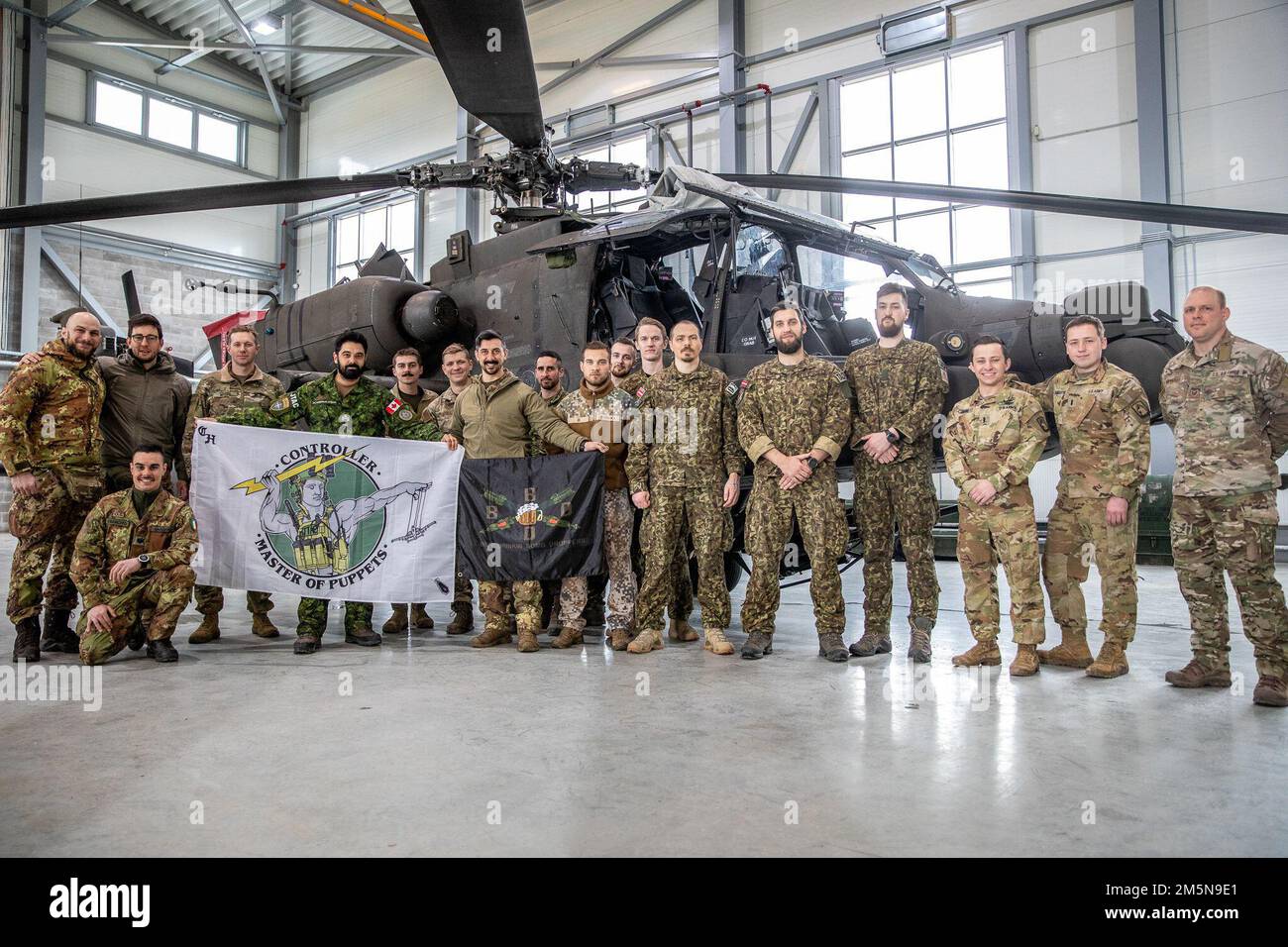 Joint terminal attack controllers from the United States, Latvia, Italy ...