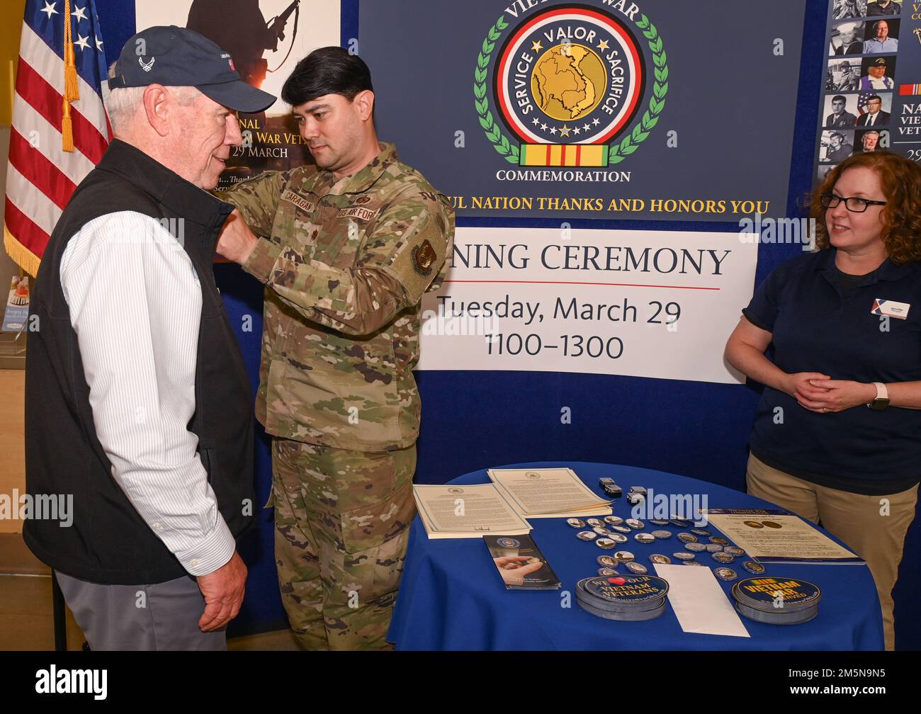 Bobby Jacques, left, special assistant to the 66th Air Base Group ...