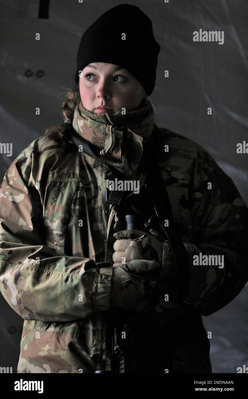 U.S. Army Reserve Spc. Taylor Massart assigned to the 395th Ordnance ...