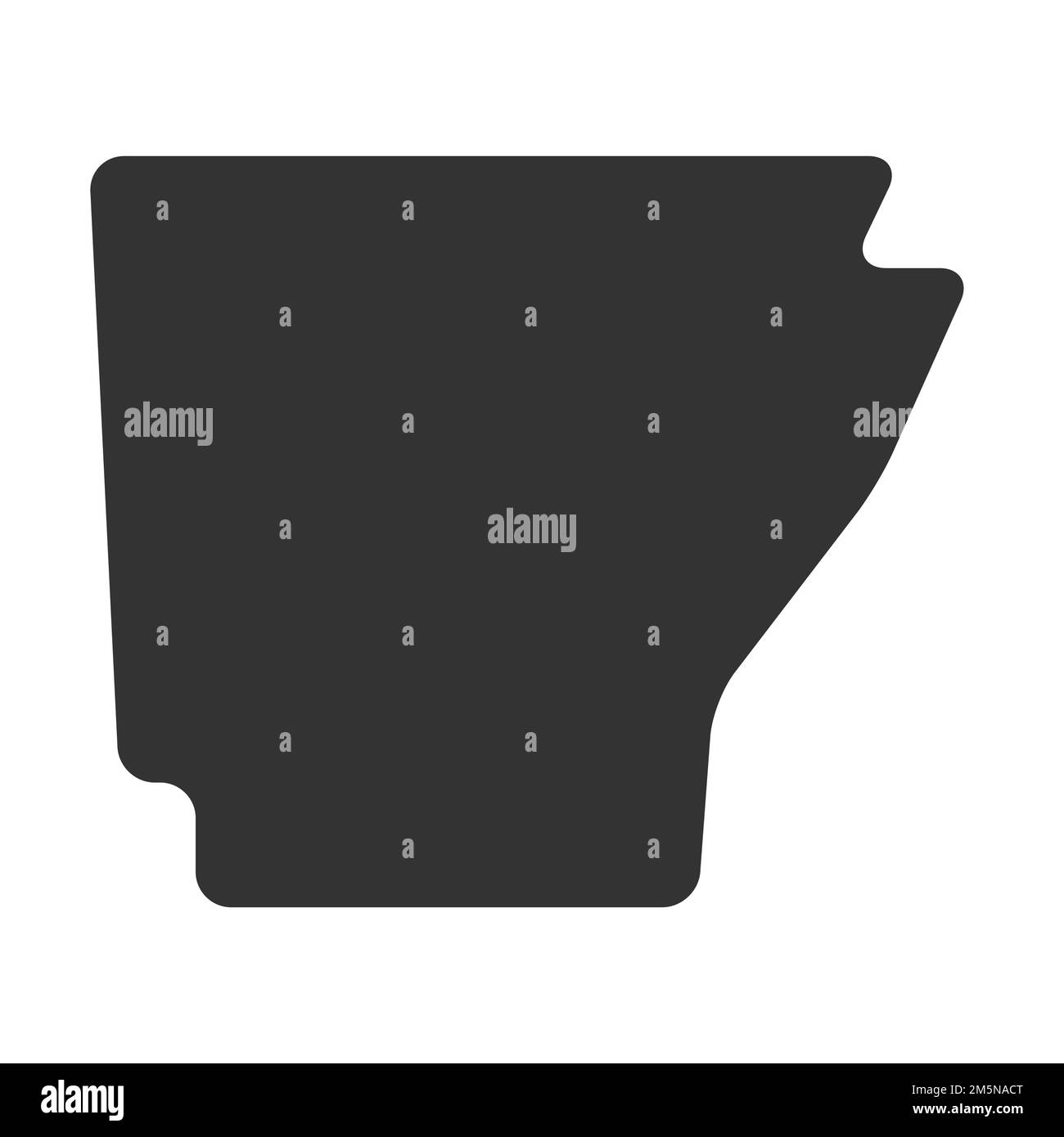 Arkansas state of United States of America, USA. Simplified thick black ... Arkansas state of United States of America, USA. Simplified thick black ...