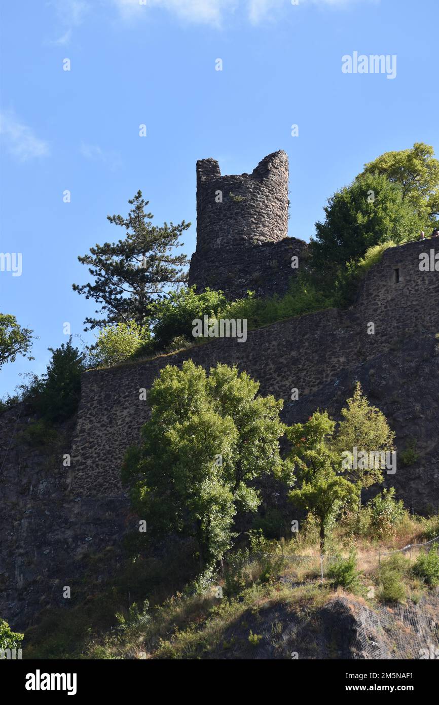 Bosselstein Castle, called the Old Castle, ruins of a medieval summit ...