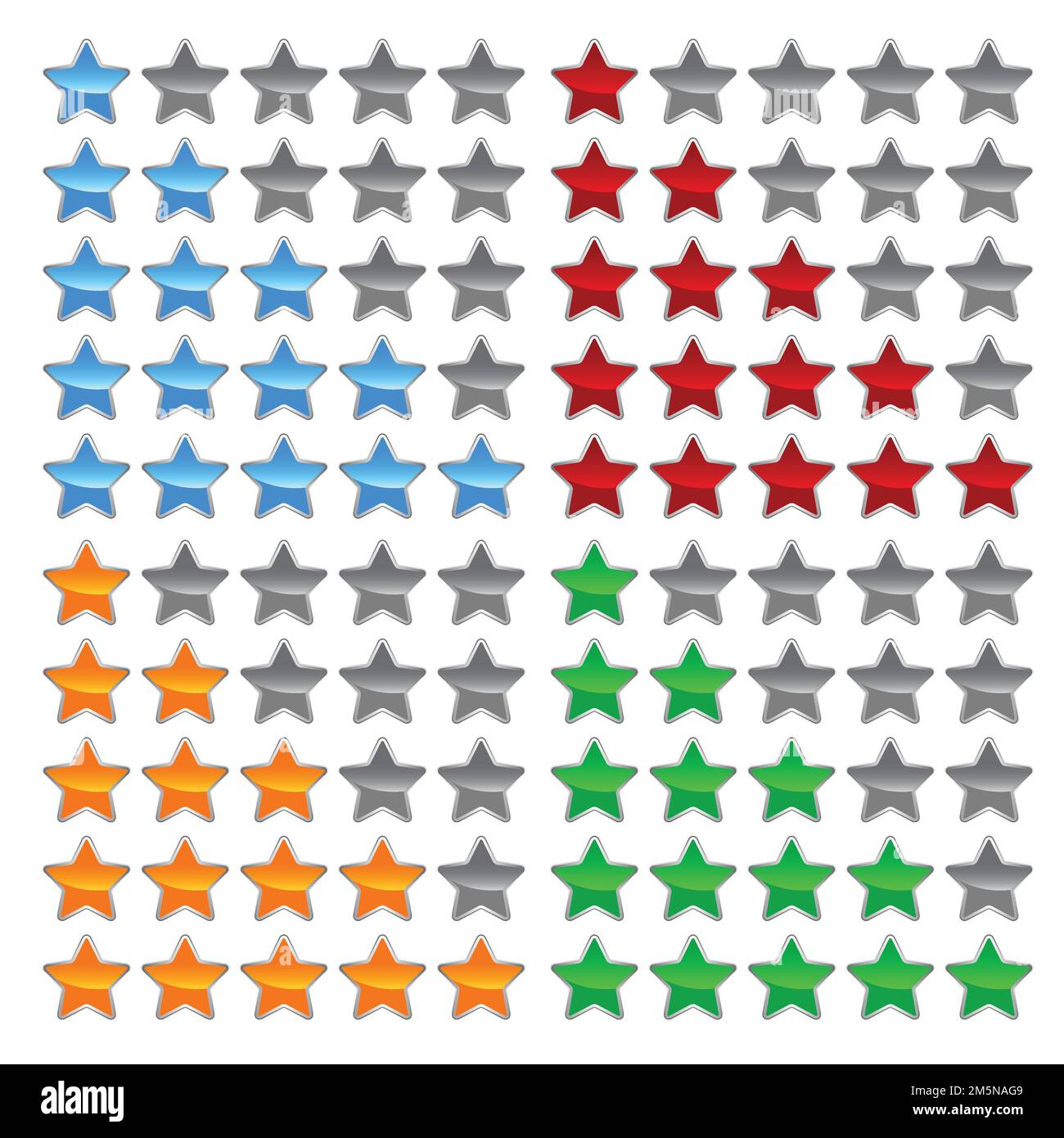 A set of five levels for any design Stock Vector Image & Art - Alamy