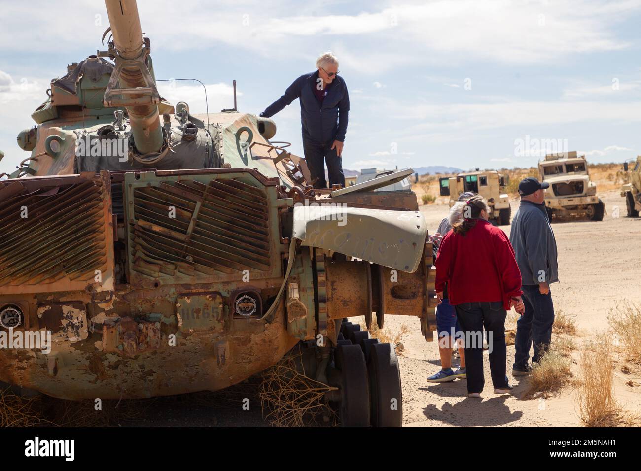 Tour participants visit the Range/Training Areas Maintenance Section at ...