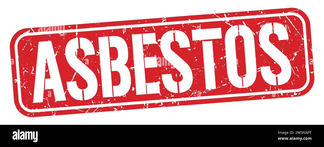 ASBESTOS text written on red grungy stamp sign Stock Photo - Alamy