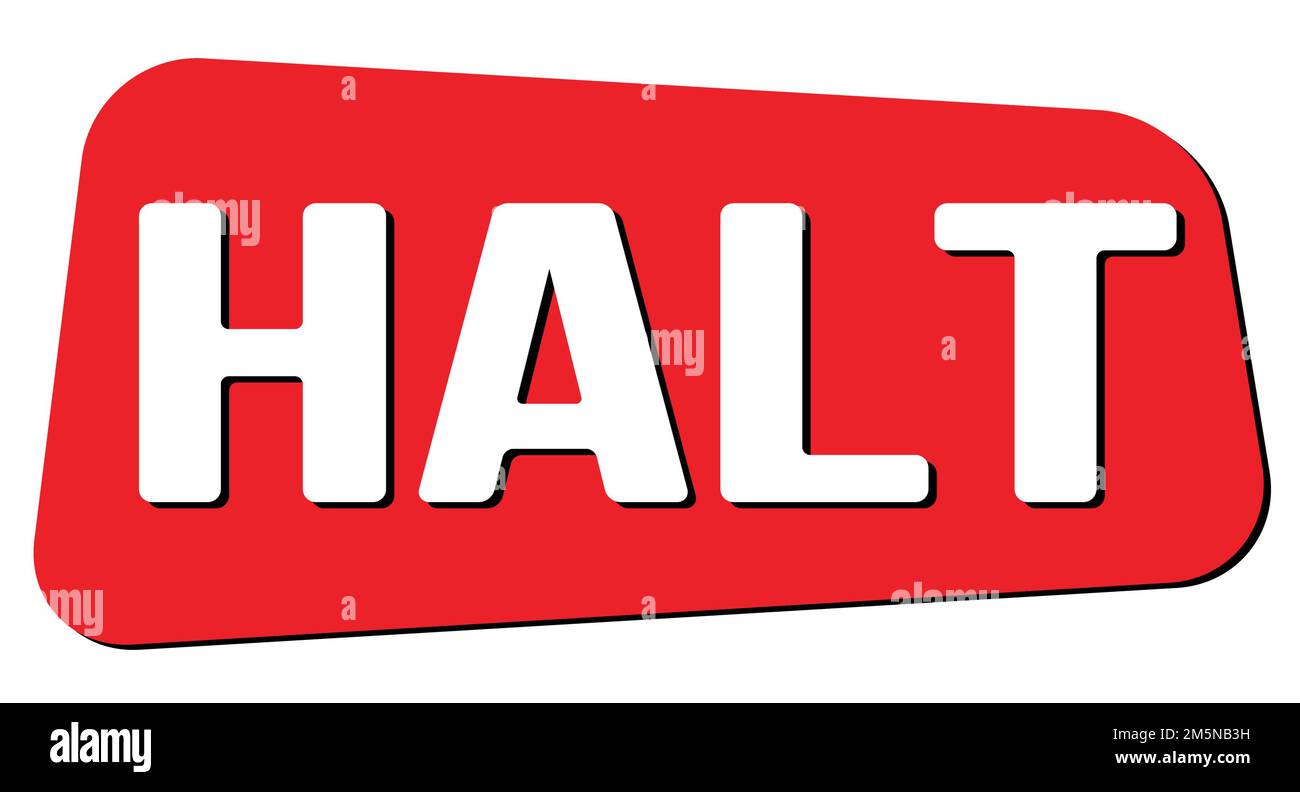 Halt stamp hi-res stock photography and images - Alamy