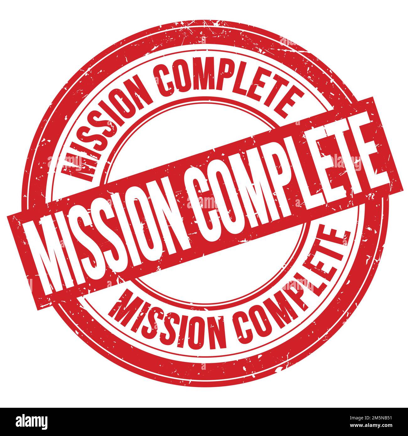 Mission complete text Cut Out Stock Images & Pictures - Alamy