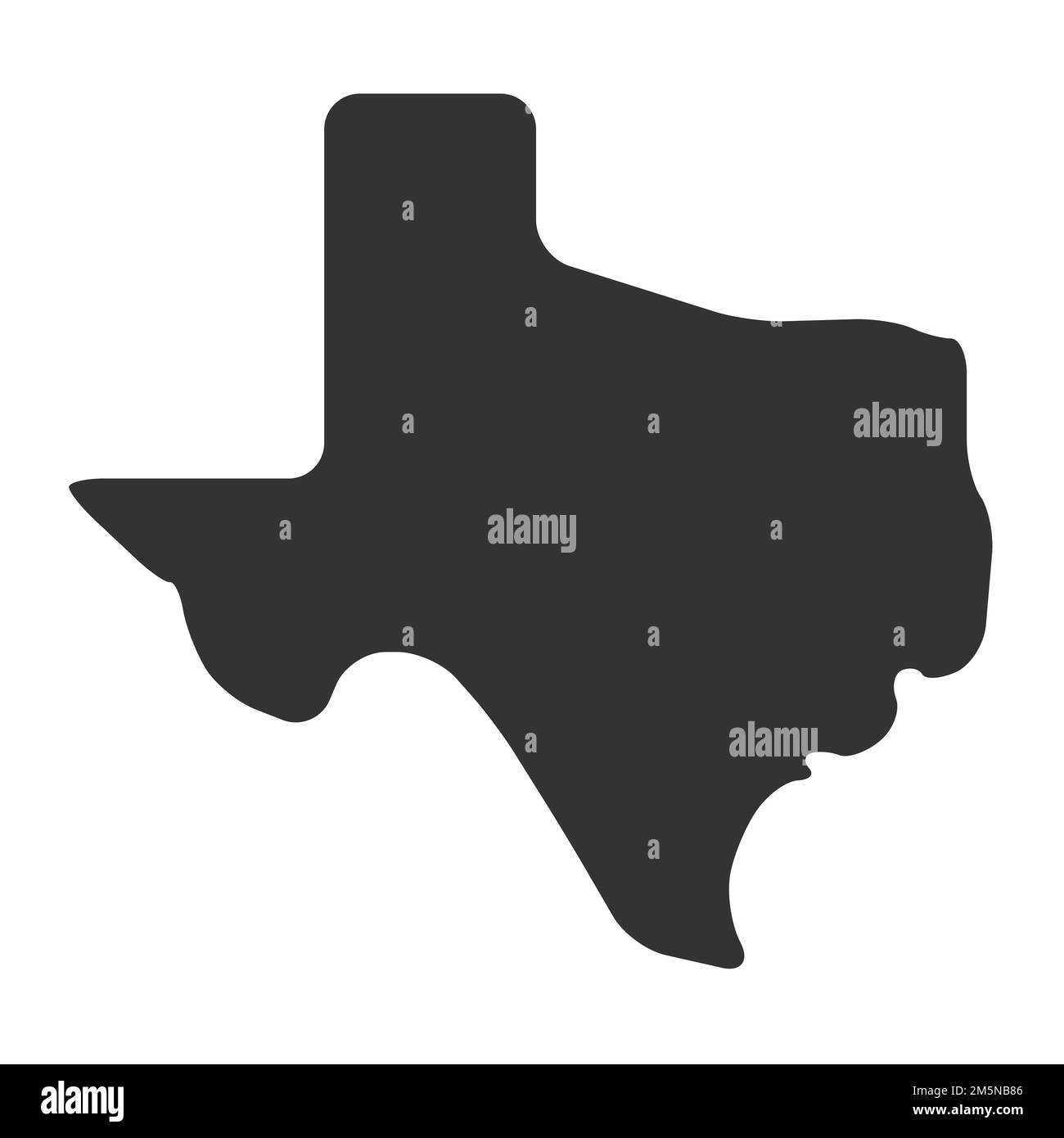 Texas state of United States of America, USA. Simplified thick black ...