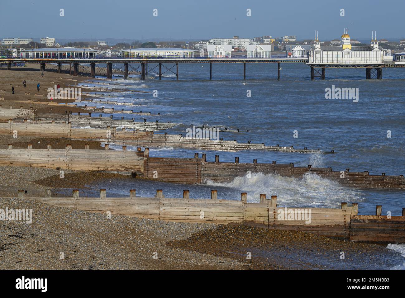 Eastbourne Beach & Pier, East Sussex, UK Stock Photo - Alamy