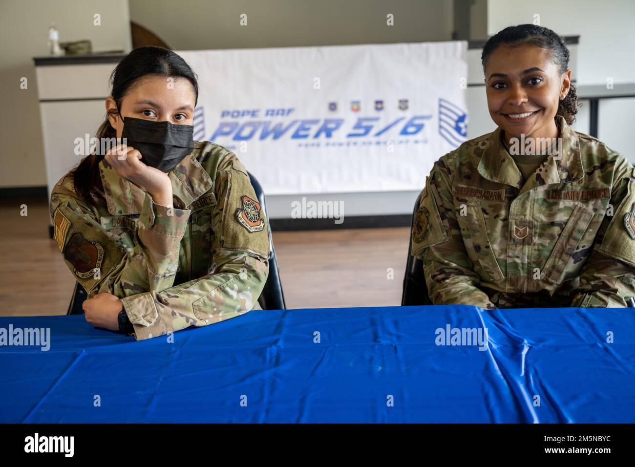 U.S. Air Force Airmen and U.S. Army Soldiers attend a women’s ...