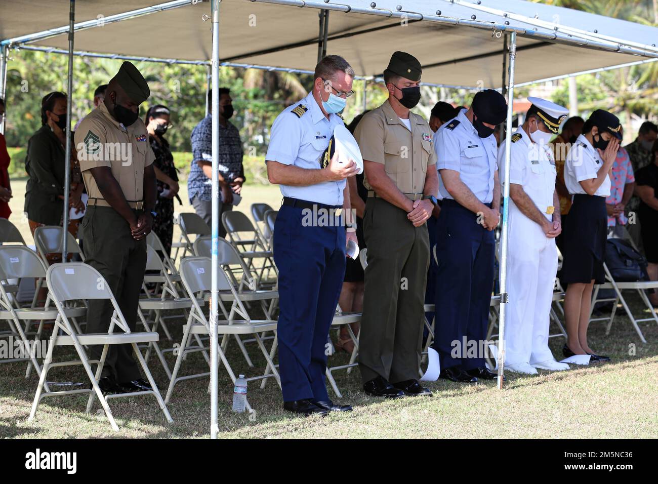 U.S. service members from various bases on Guam participate in the ...