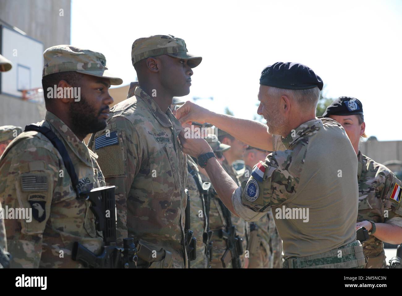 Norwegian Army officers present U.S. Soldiers assigned to Task Force ...
