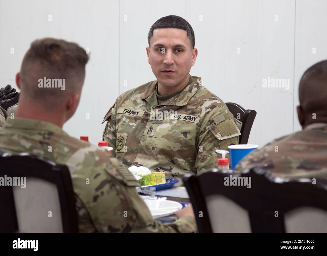 Sgt. Maj. David M. Franks, the human resources senior enlisted leader ...