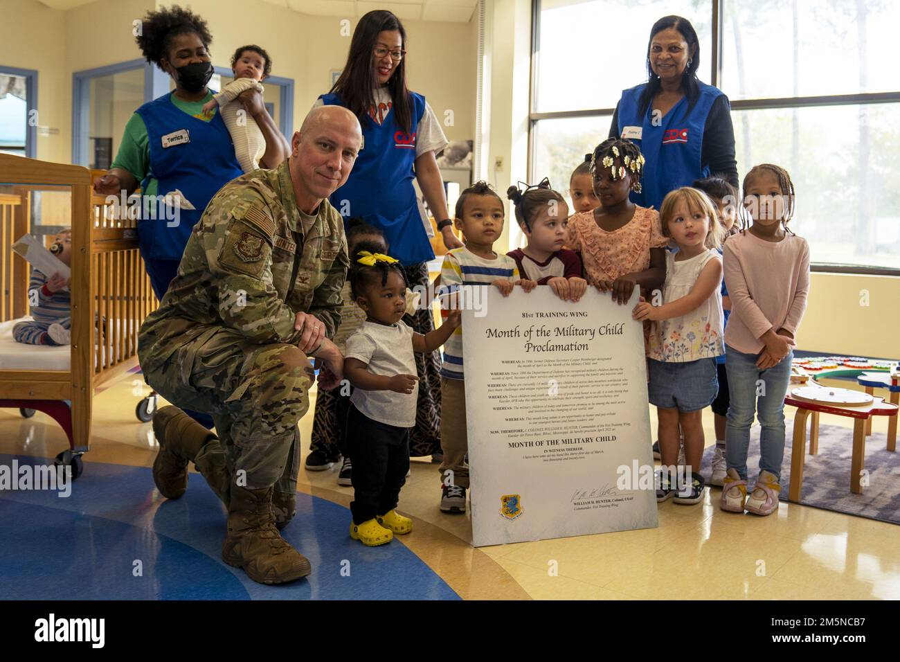 U.S. Air Force Col. William Hunter, 81st Training Wing commander, poses ...