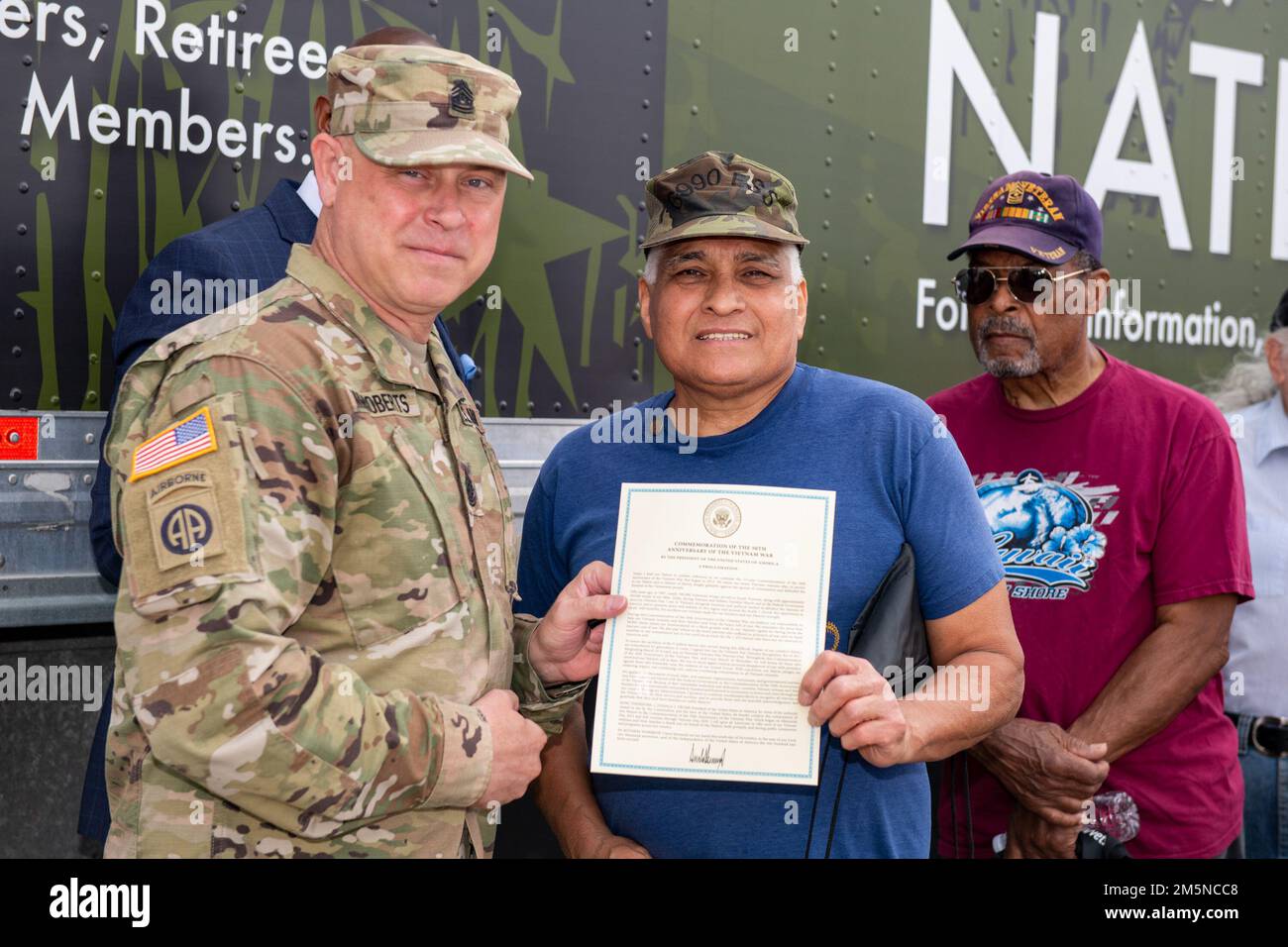 U.S. Army Jason McRoberts, 502nd Force Support Group command Sgt. Maj ...