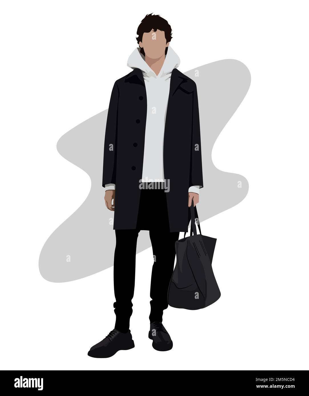 Stylish boy pose for men Stock Vector Images - Alamy