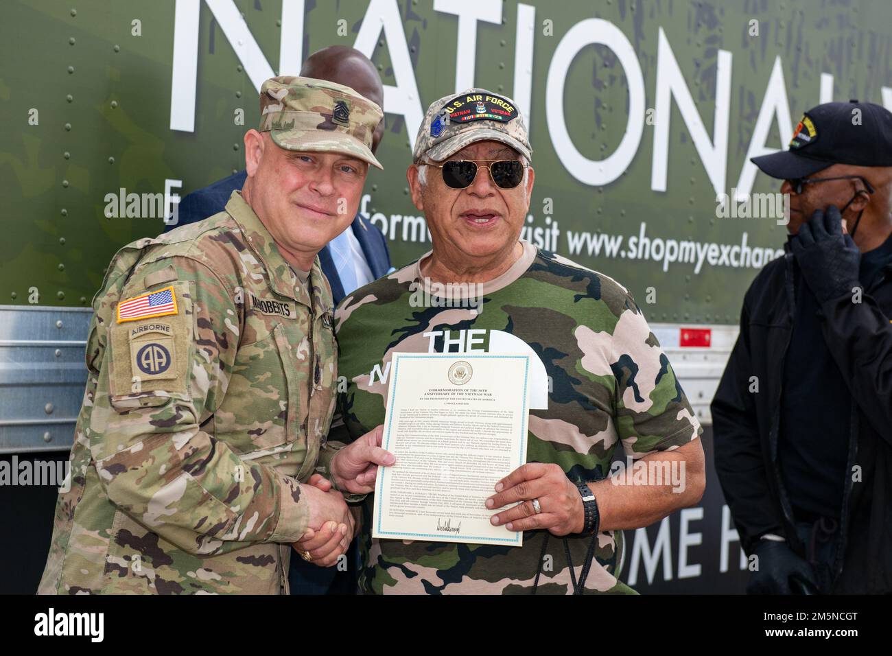 U.S. Army Jason McRoberts, 502nd Force Support Group command Sgt. Maj ...