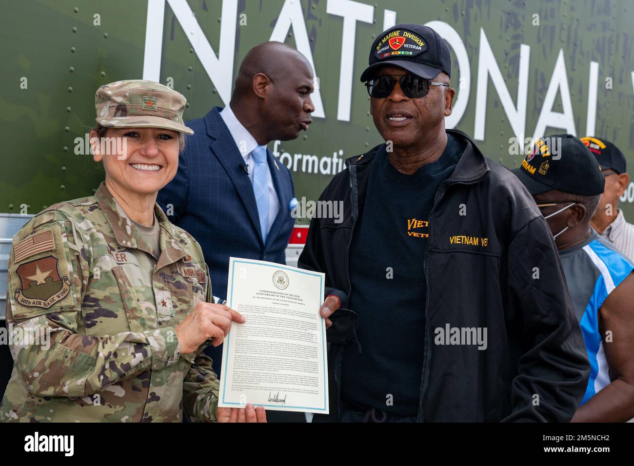 U.S. Air Force Brig. Gen. Caroline Miller, Commander, 502nd Air Base ...