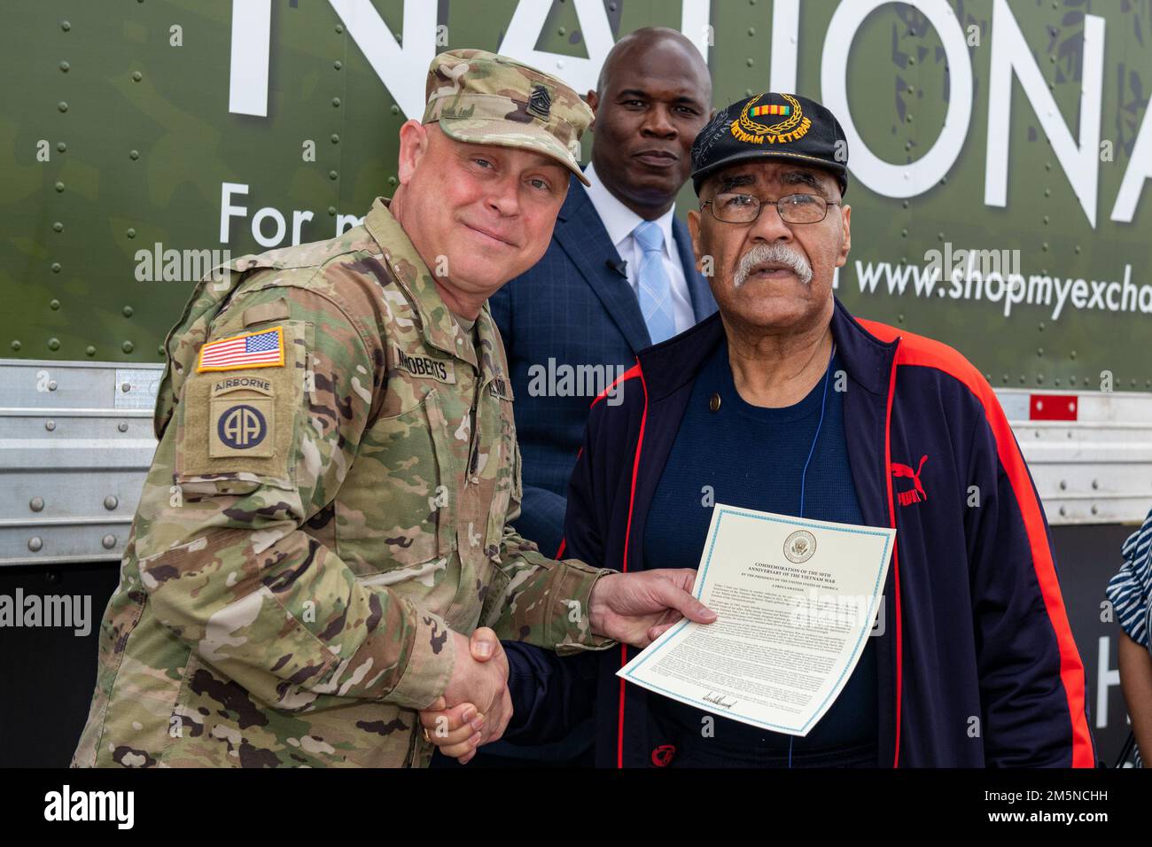 U.S. Army Jason McRoberts, 502nd Force Support Group command Sgt. Maj ...