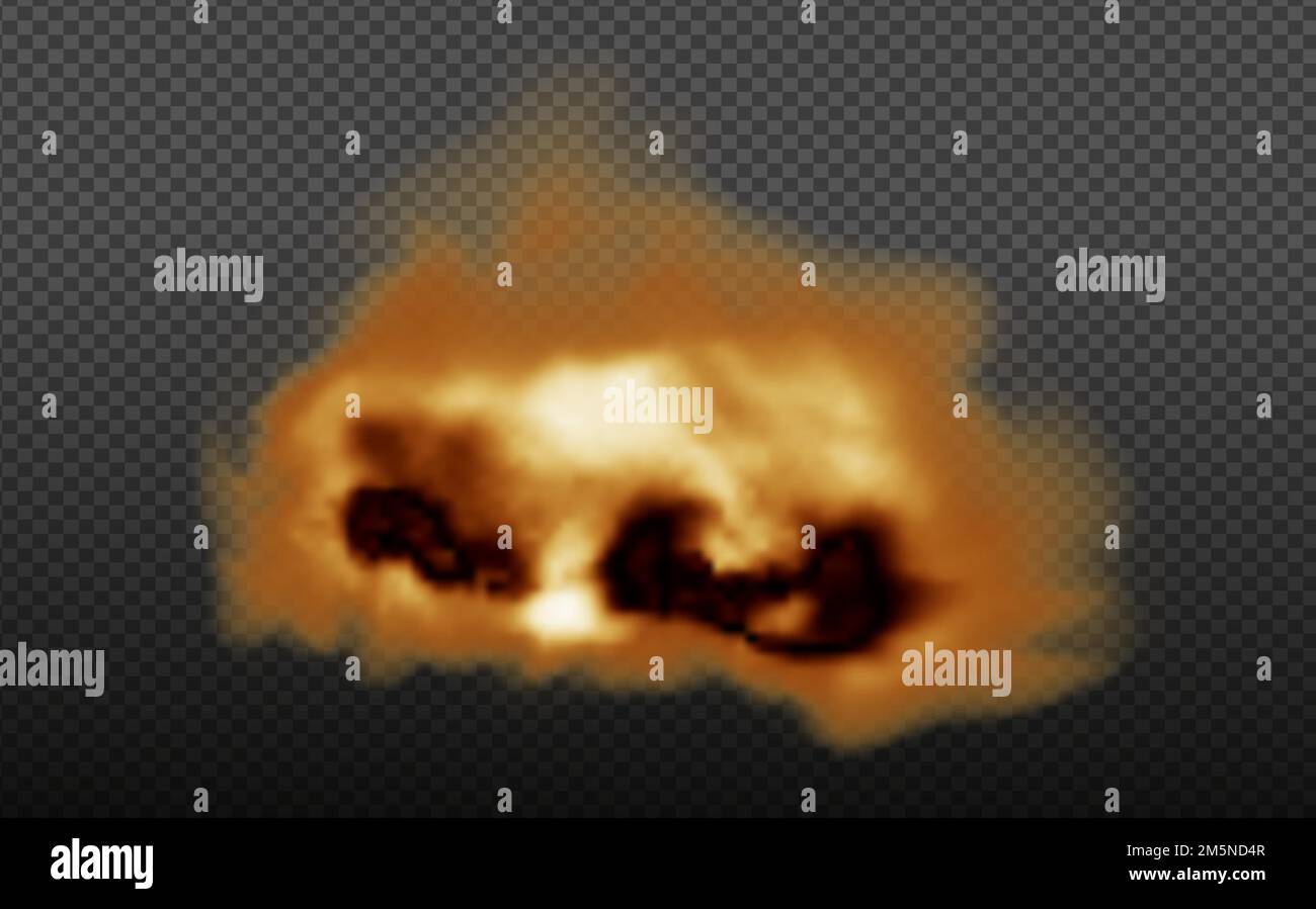 Orange vector cloudiness ,fog or smoke on dark checkered background ...