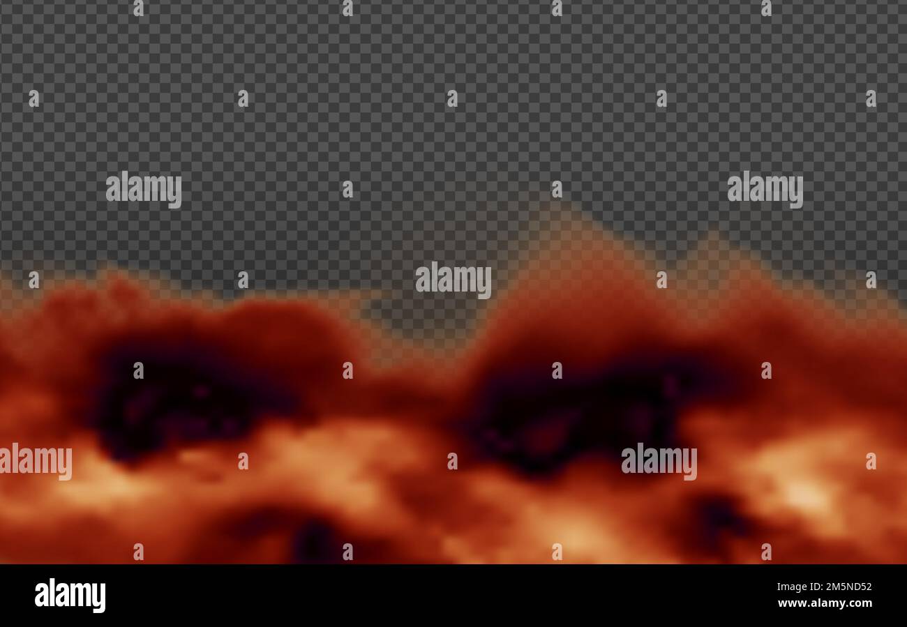 Orange vector cloudiness ,fog or smoke on dark checkered background ...