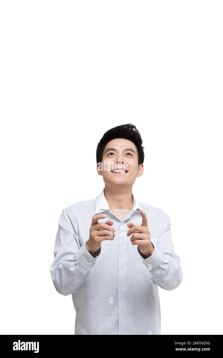 Tent to take young man life science and technology Stock Photo - Alamy