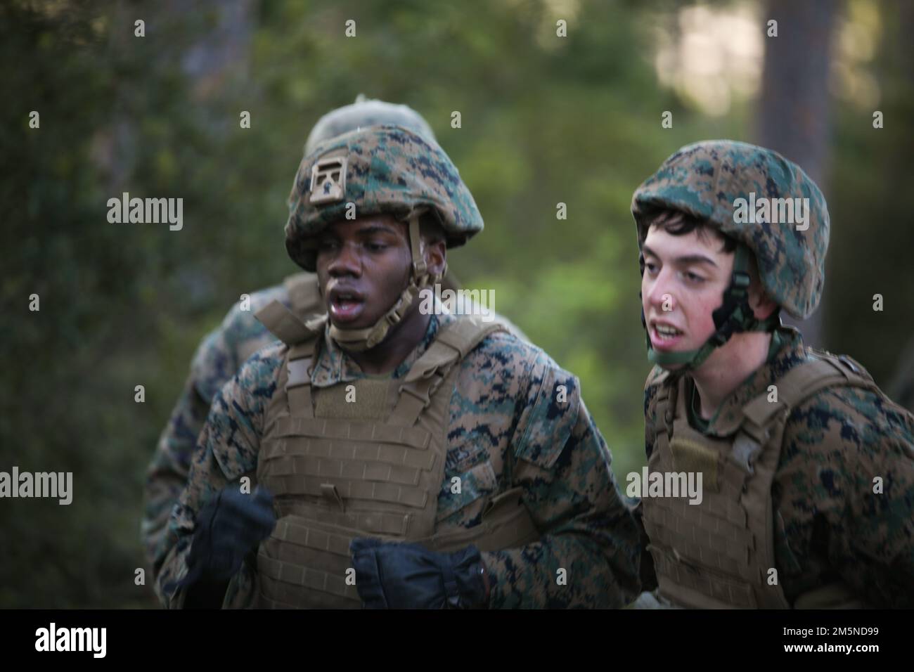 U.S. Marines with Headquarters and Headquarters Squadron (H&HS), Marine ...