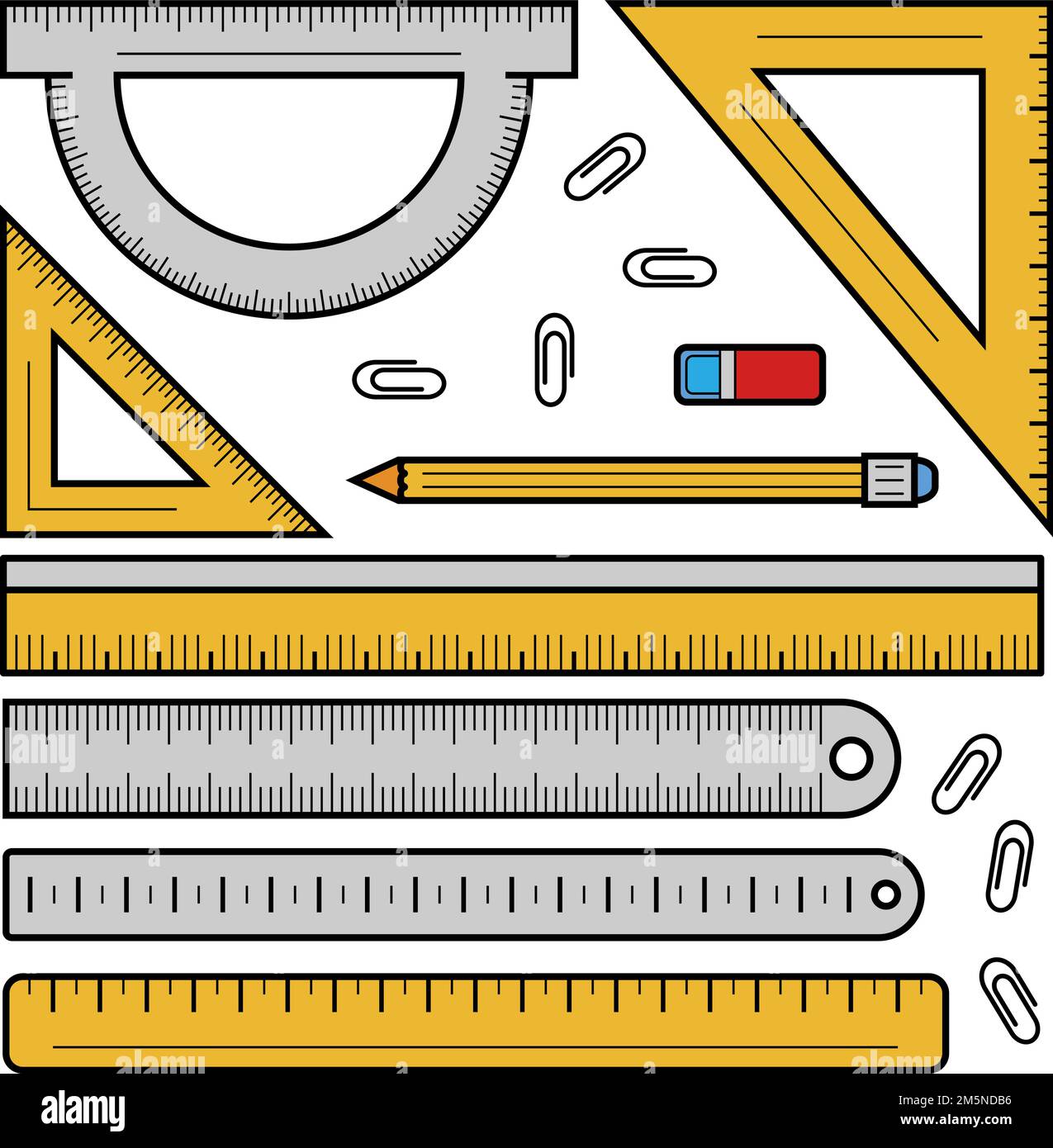 Ruler tape icon set. Outline set of ruler tape vector icons for web ...