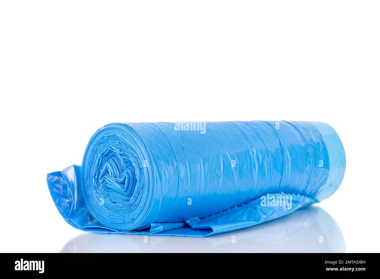Plastic garbage bags, macro, isolated on white background Stock Photo ...