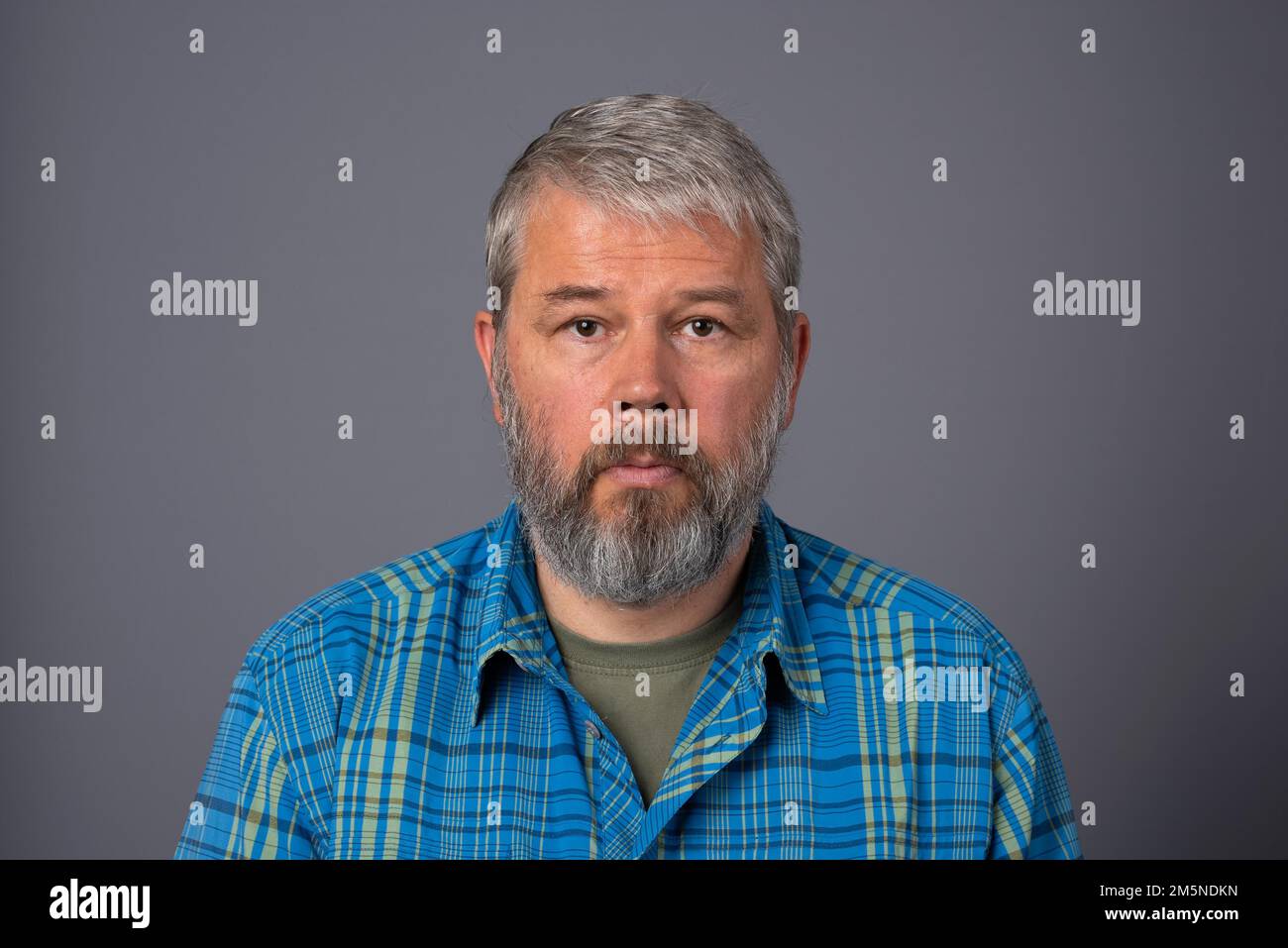 Man, 55 years old in the studio Stock Photo - Alamy