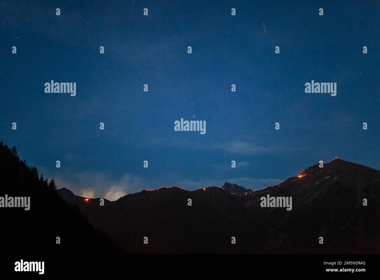 Sacred Heart Fire in Tyrol, Oetztal, Tyrol, Austria Stock Photo - Alamy