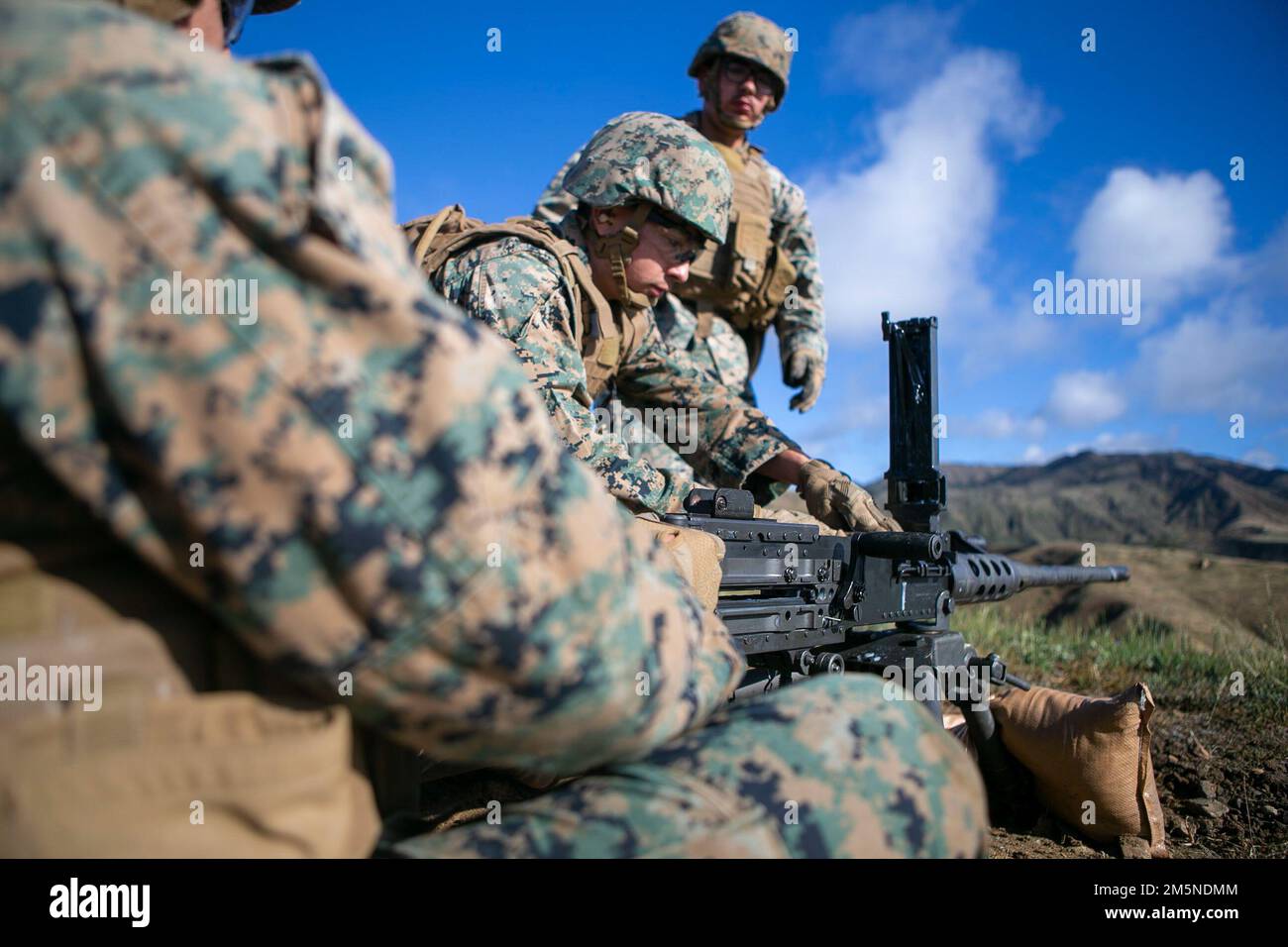 U.S. Marine Corps Lance Cpl. Seth LaFrance, left, and Lance Cpl. Luis ...