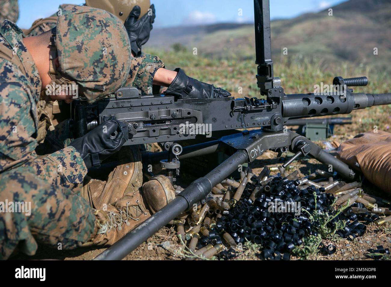 U.S. Marine Corps Pfc. Wenjun Liu, an artillery systems technician with ...