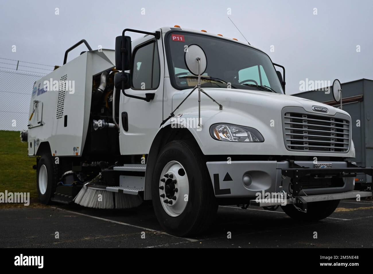 Airfield sweepers aid in foreign object debris removal, at Royal Air ...