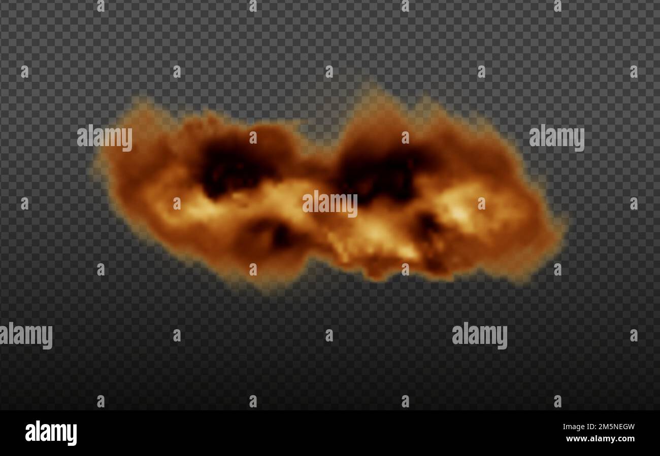 Orange vector cloudiness ,fog or smoke on dark checkered background ...