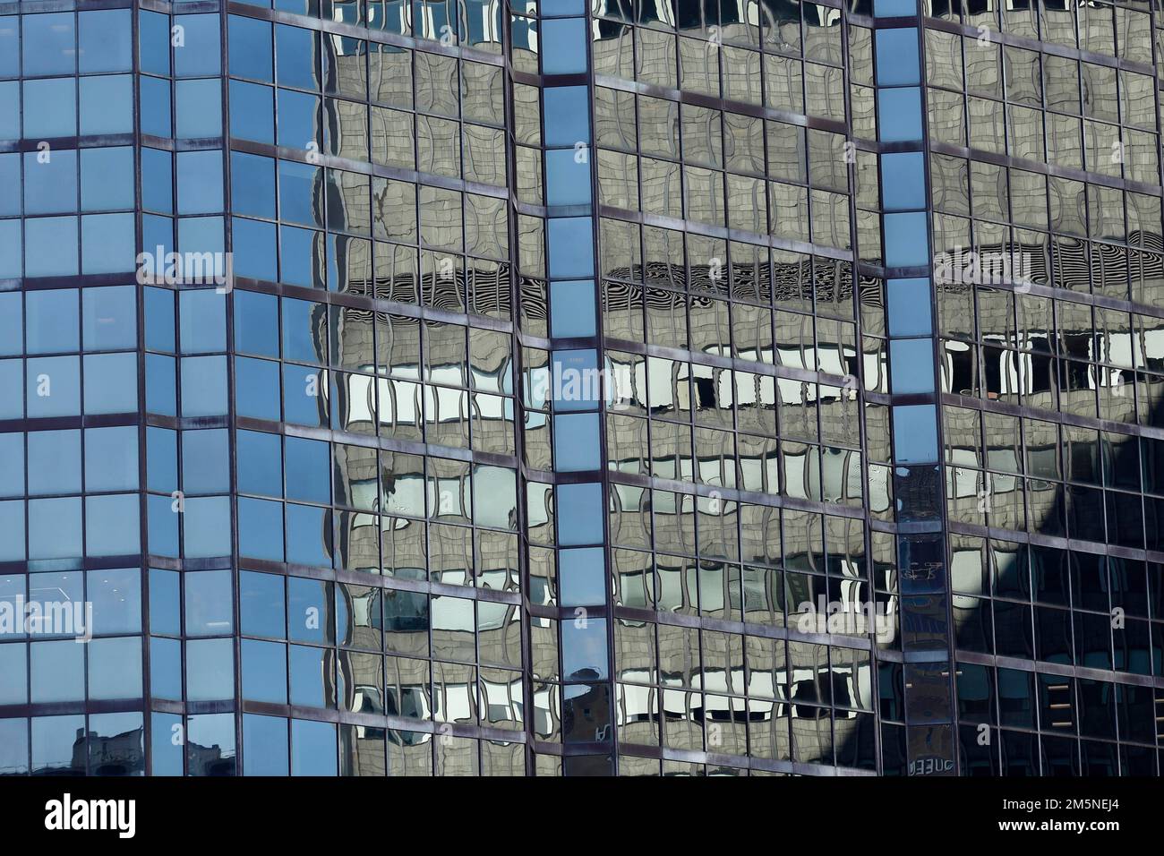 Modern architecture, glass facade, reflections, Montreal, Province of ...