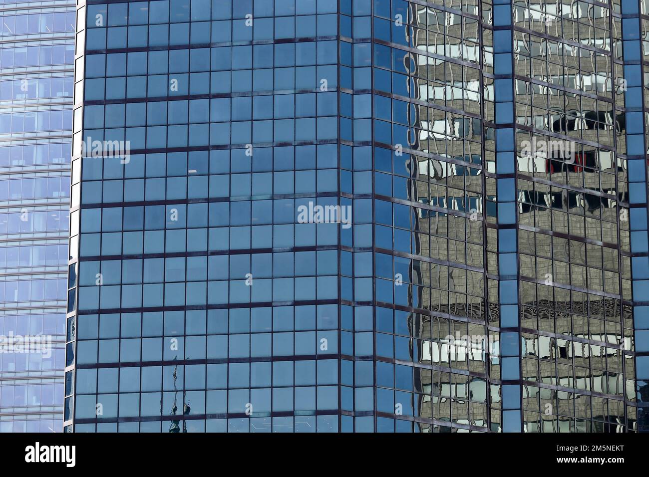 Modern architecture, glass facade, reflections, Montreal, Province of ...