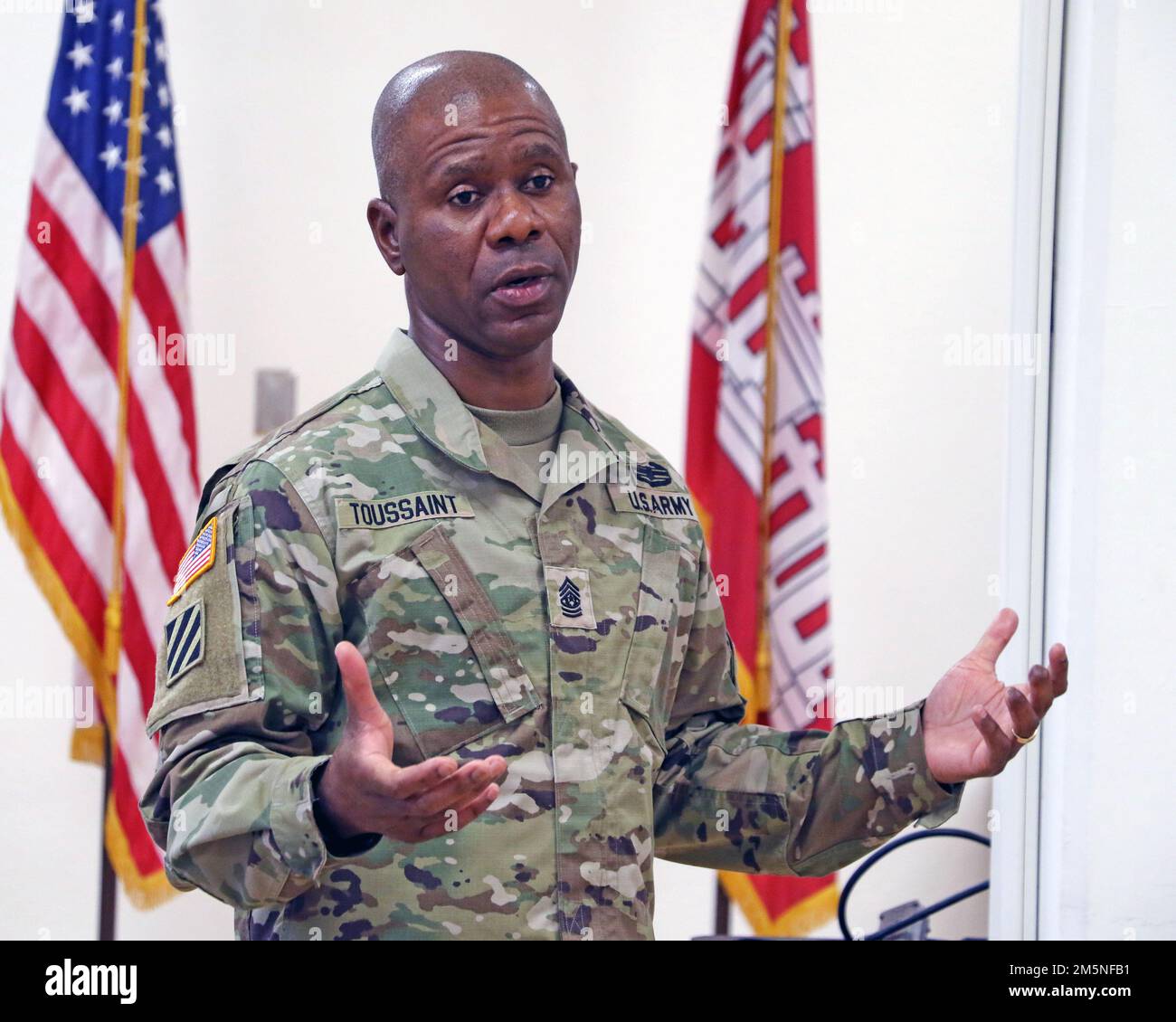 Command Sgt. Maj. Patrickson Toussaint, U.S. Army Corps of Engineers ...