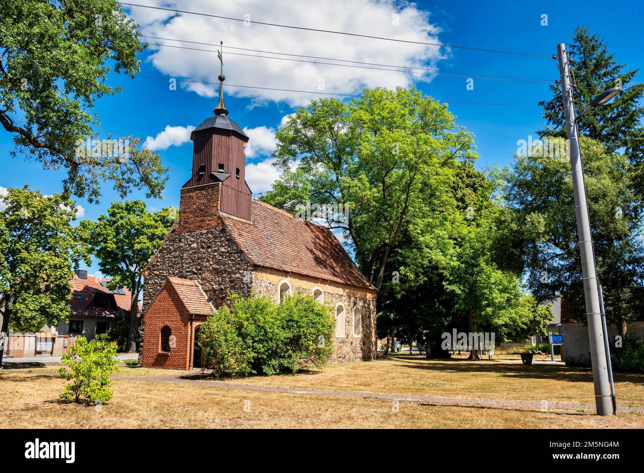 Wuestermarke village church, Heideblick parish, Brandenburg, Germany ...