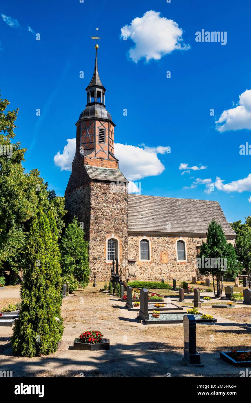 Uckro village church, Luckau, Brandenburg, Germany Stock Photo - Alamy