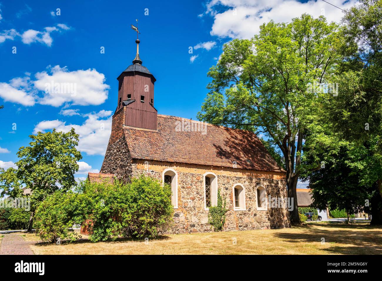 Wuestermarke village church, Heideblick parish, Brandenburg, Germany ...