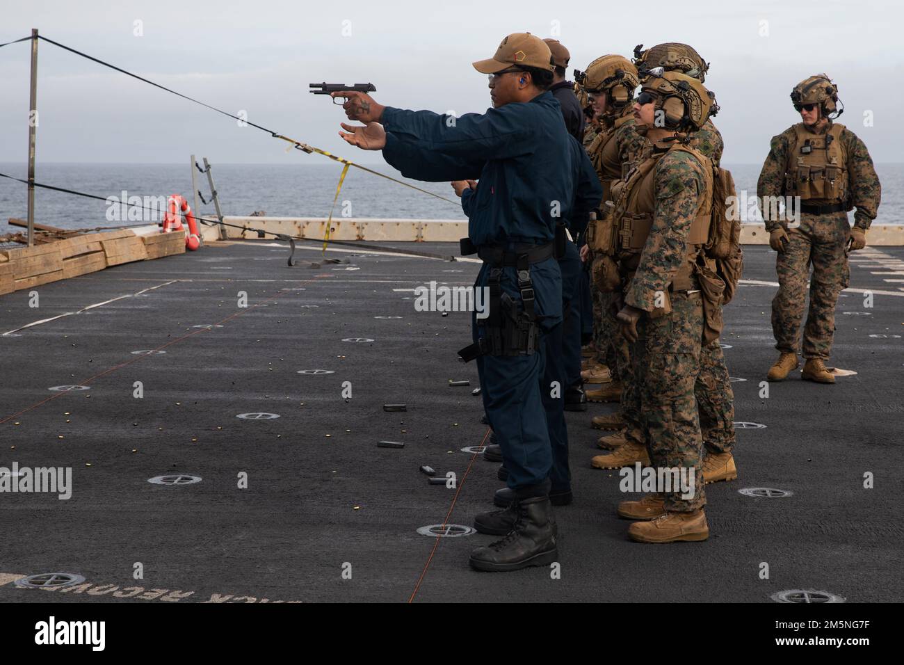 U.S. Marines with Echo Company, Battalion Landing Team 2/6, 22nd Marine ...