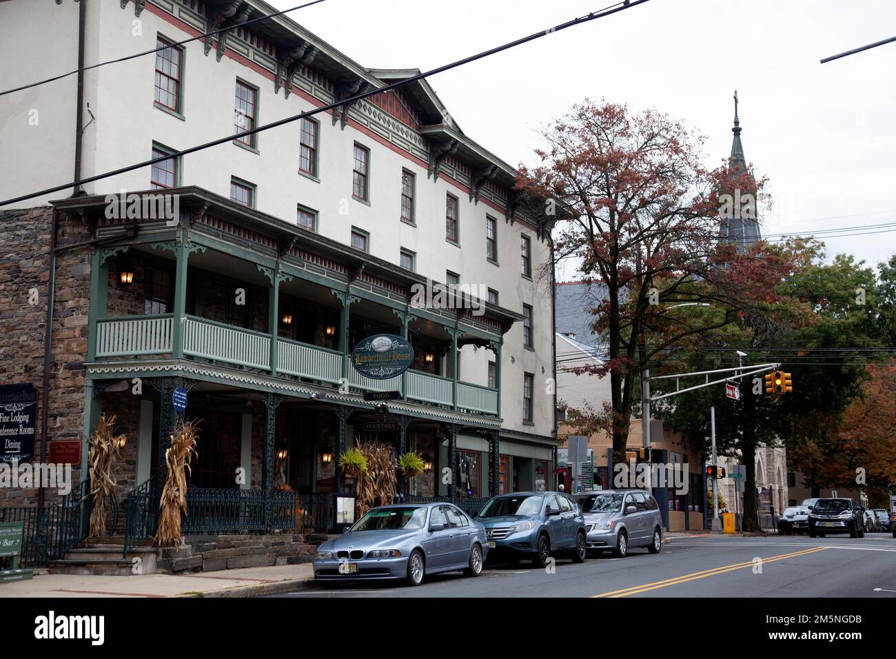 Lambertville House Hotel and Buildings on Bridge Street in Lambertville ...