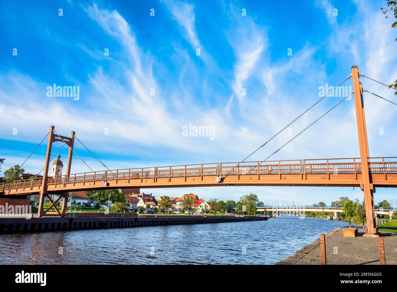 Peene Gate Bridge Anklam, Mecklenburg-Western Pomerania, Germany Stock ...