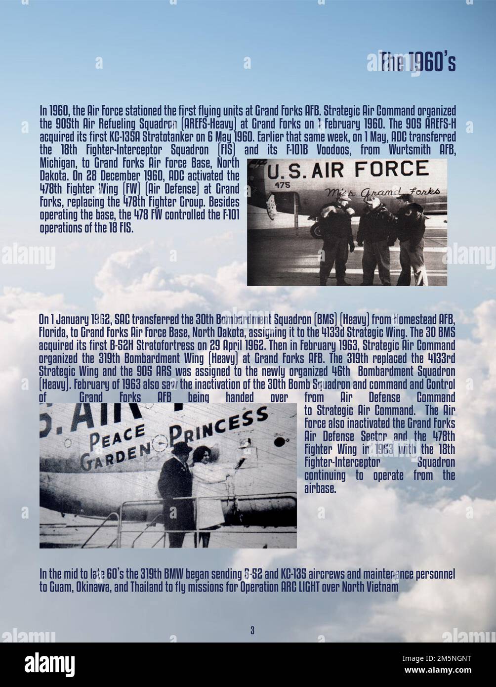 Page 4 of the 319th Reconnaissance Wing history booklet. This is the ...
