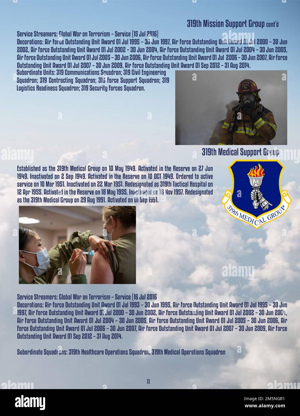 Page 12 of the 319th Reconnaissance Wing history booklet. This is the ...