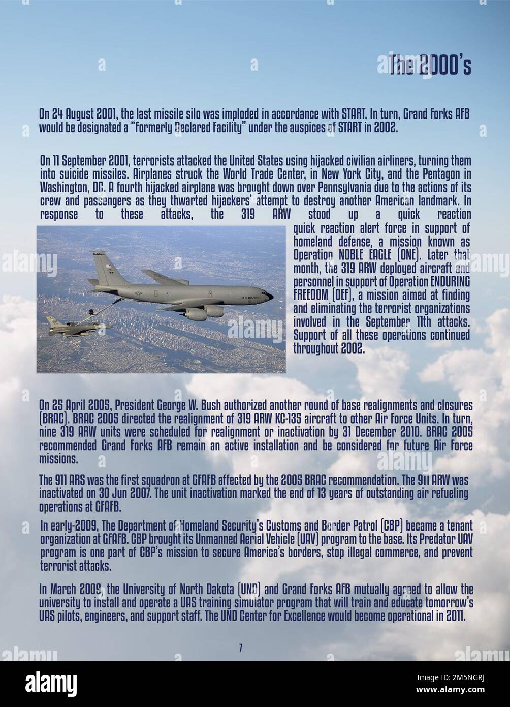 Page 8 of the 319th Reconnaissance Wing history booklet. This is the ...